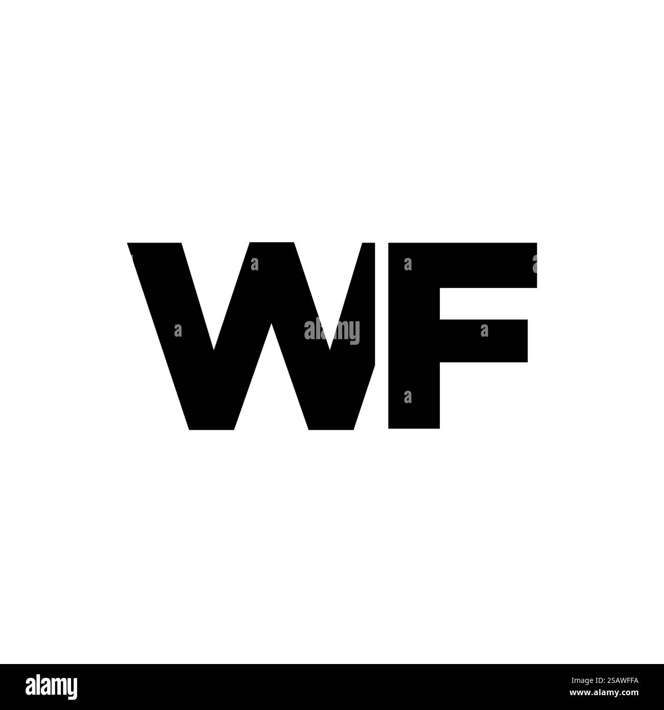 Letter wf logo hi-res stock photography and images - Alamy