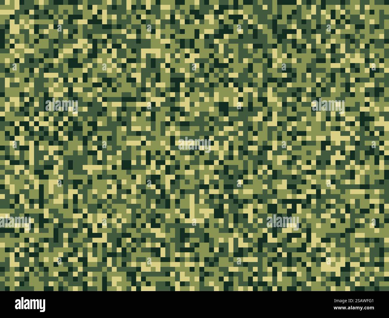 Pixel camuflage green forest seamless pattern vector background. Pixel ...