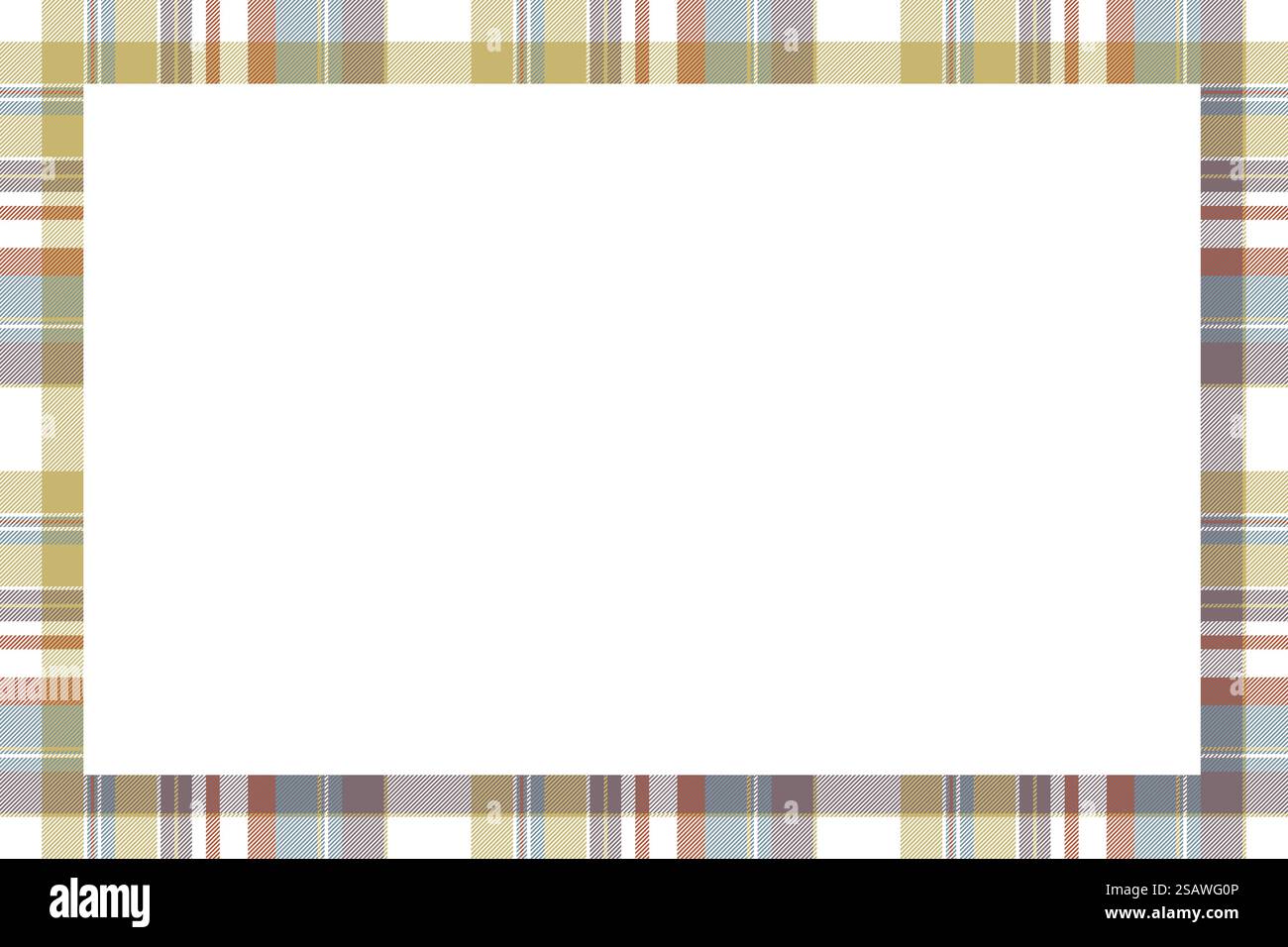 Border frame vector vintage background. Plaid pattern fabric texture ...