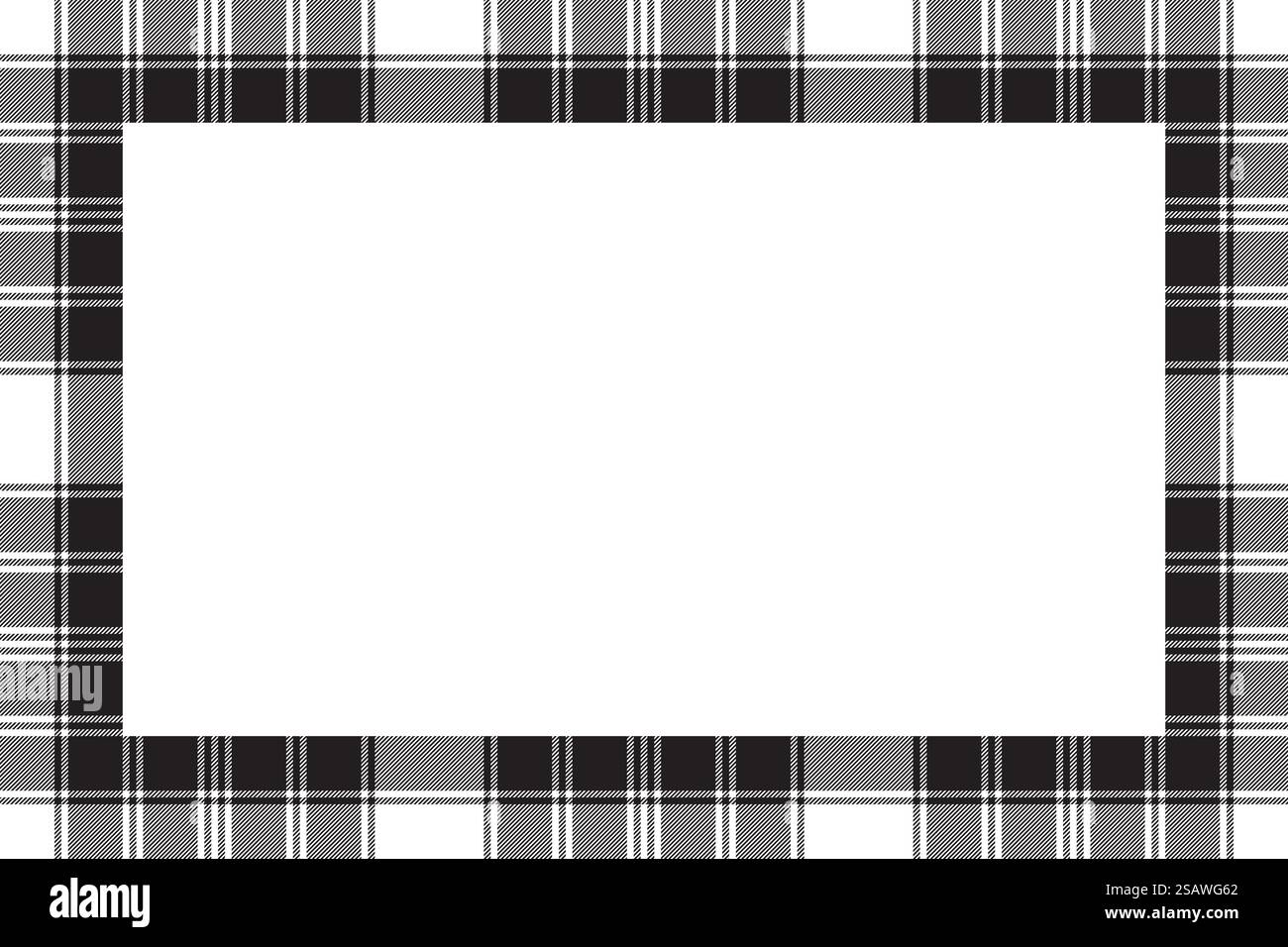 Border frame vector vintage background. Plaid pattern fabric texture ...