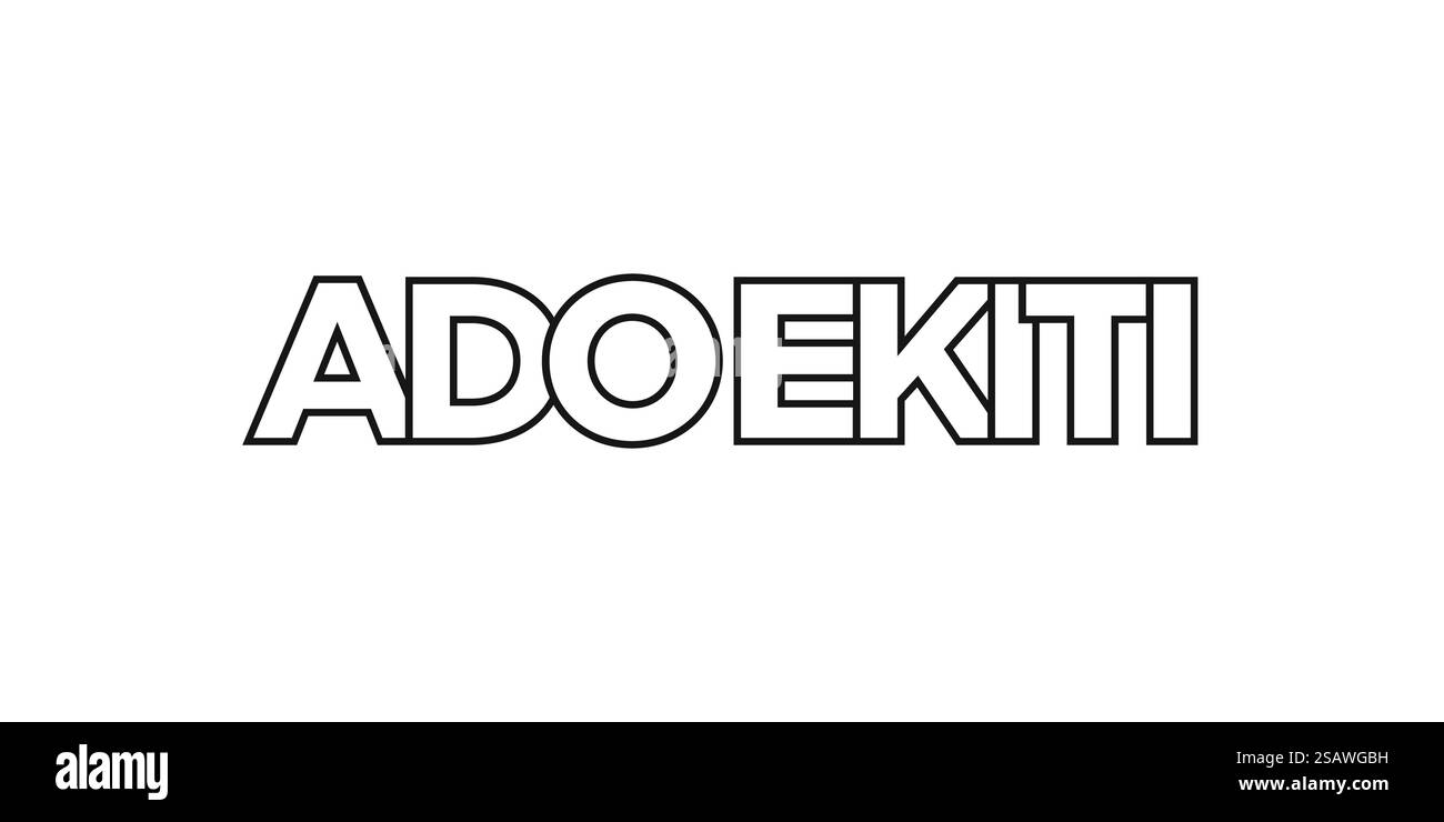 Ado Ekiti in the Nigeria emblem for print and web. Design features ...