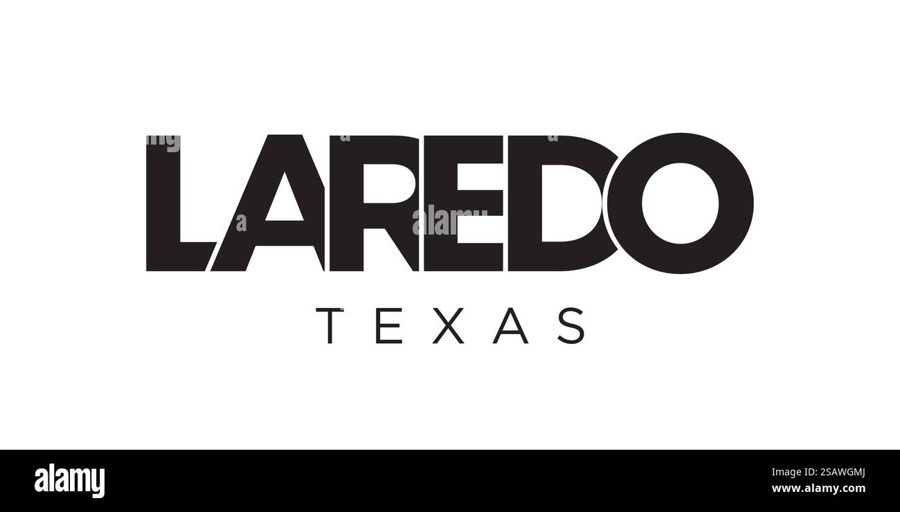 Laredo, Texas, USA typography slogan design. America logo with graphic ...
