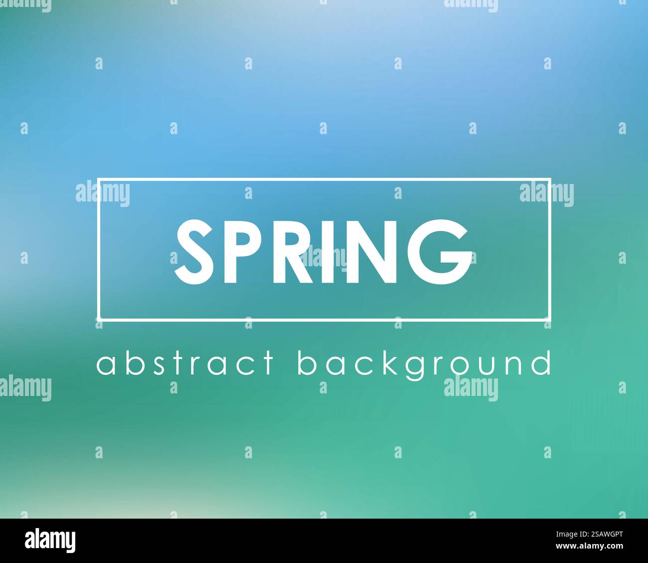 Fresh green blue spring card background. Vector illustration Stock ...