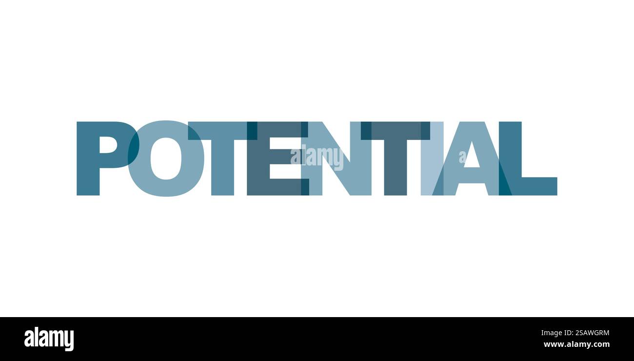 Potential card text. Modern lettering poster. Color word art slogan ...