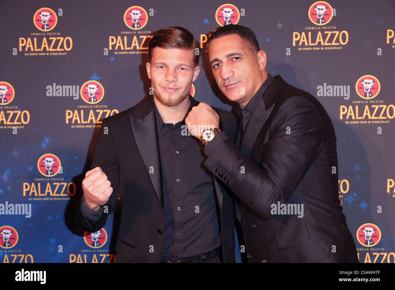 Boxer Henry Grün mit Boxer Ismail Özen-Otto, Prominente kellnern für ...