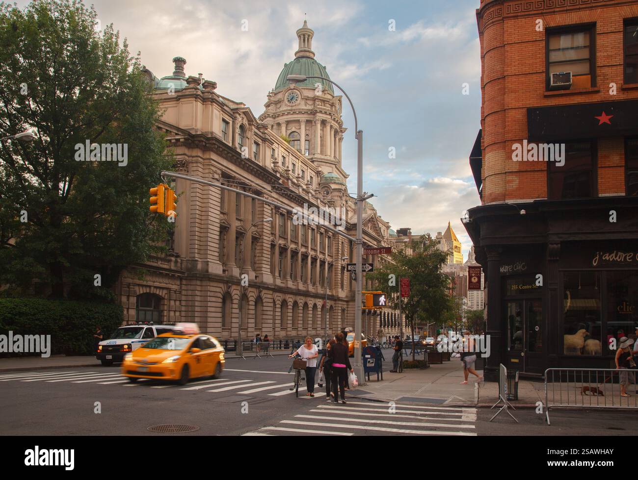 The Old Police headquarters historic building with a large dome in SOHO ...