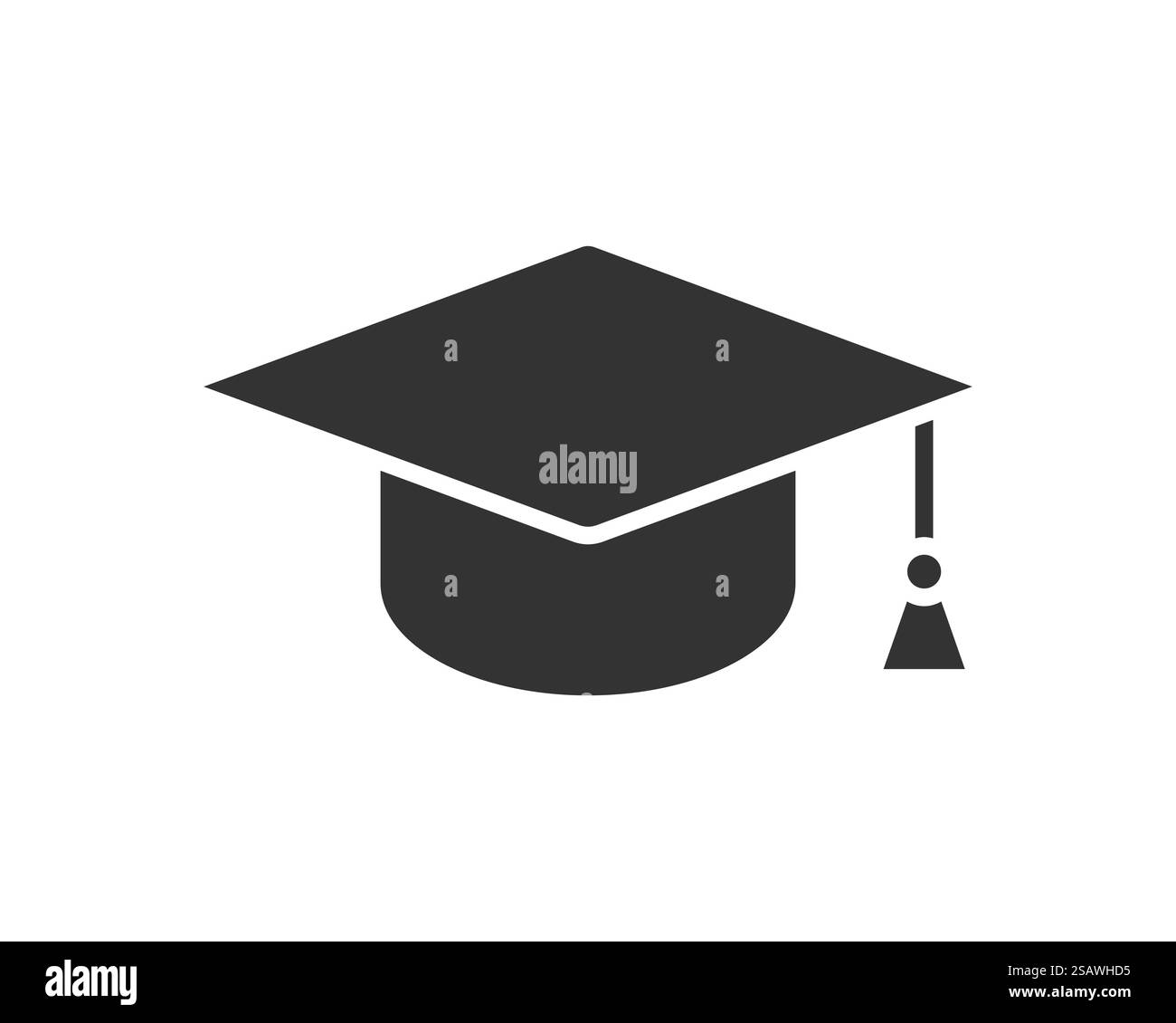 Education icon vector illustartion. College cap or graduate hat symbol ...