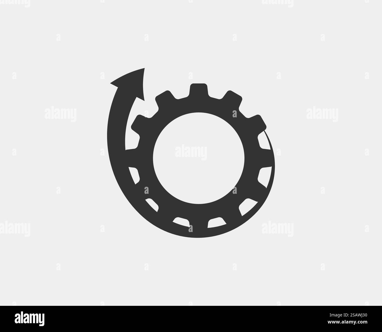 Metal gears and cogs vector. Gear icon flat design. Mechanism wheels ...