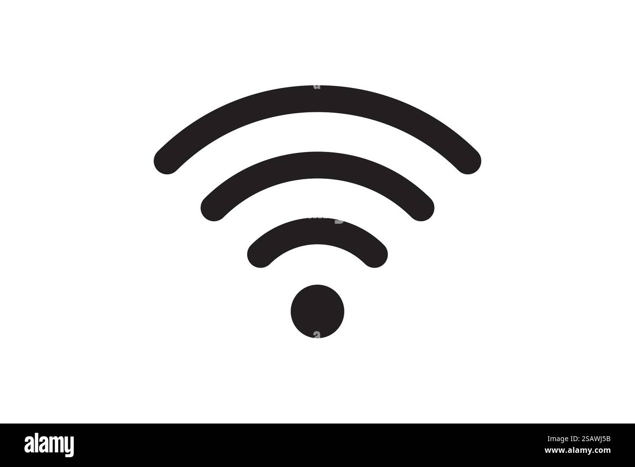 Wi Fi symbol signal connection. Vector wireless internet technology ...