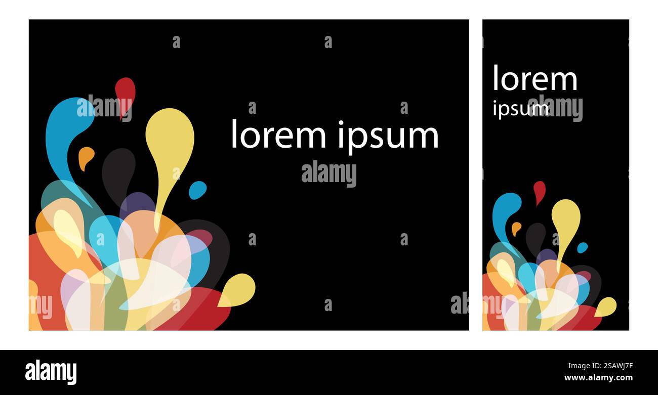 Template brochure design. Amorphous abstract background. Formless ...