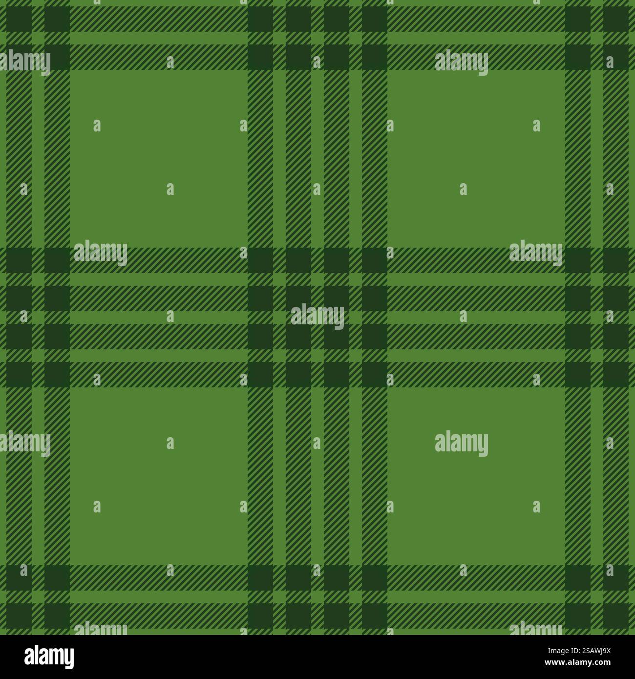 Plaid seamless pattern in green. Check fabric texture. Vector textile ...