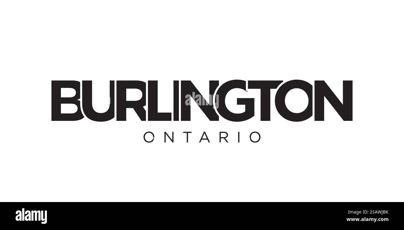 Burlington in the Canada emblem for print and web. Design features ...