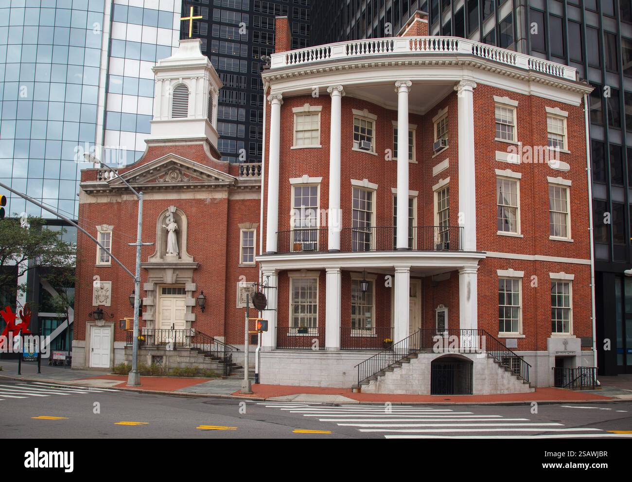 The Historic brick building of James Watson house, currently the Shrine ...