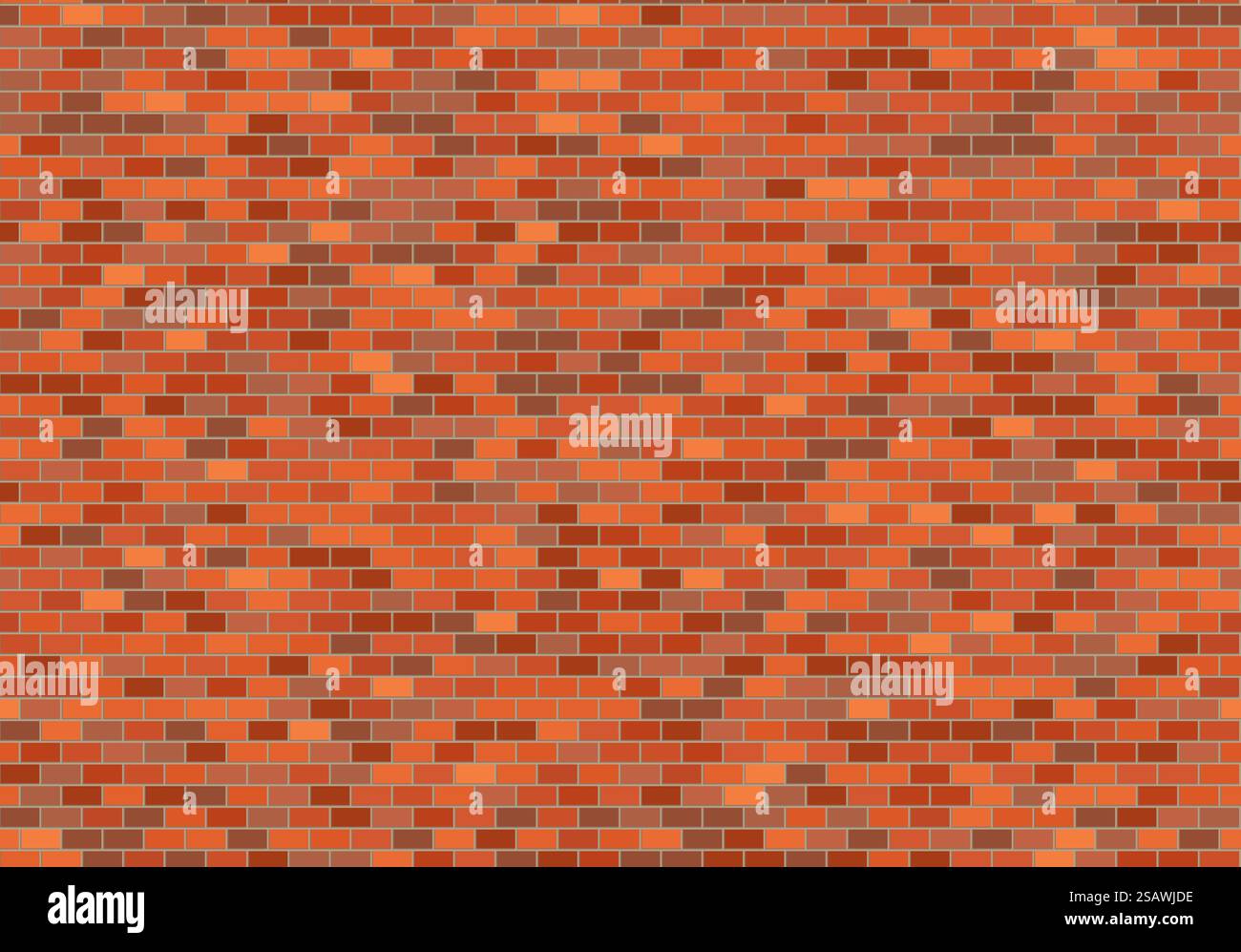 Old brick wall background. Red bricks texture seamless pattern vector ...