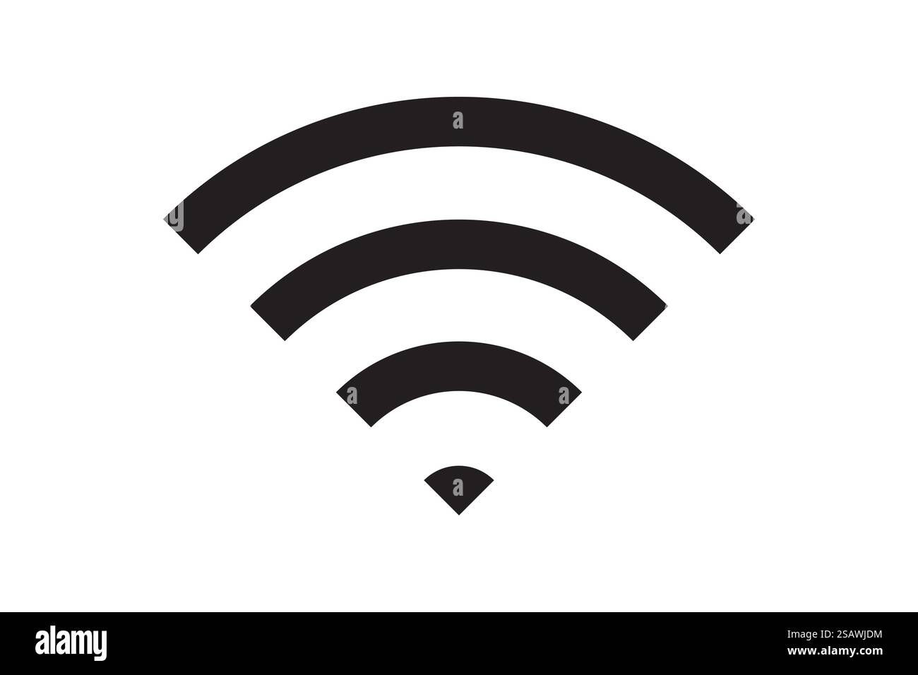 Wi Fi symbol signal connection. Vector wireless internet technology ...