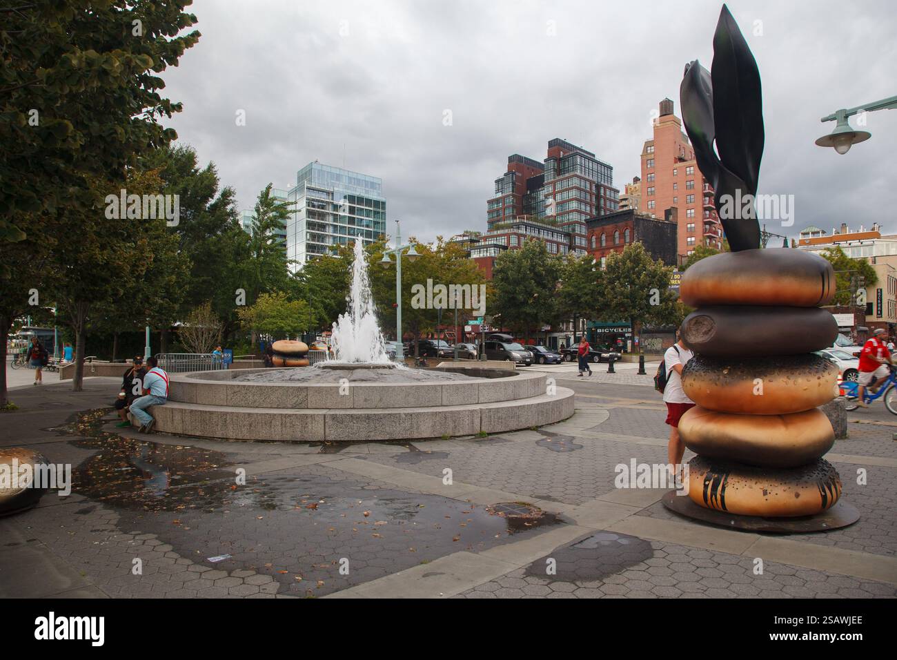 New York City, USA - July, 13th, 2015. Everything Bagel sculpture of ...