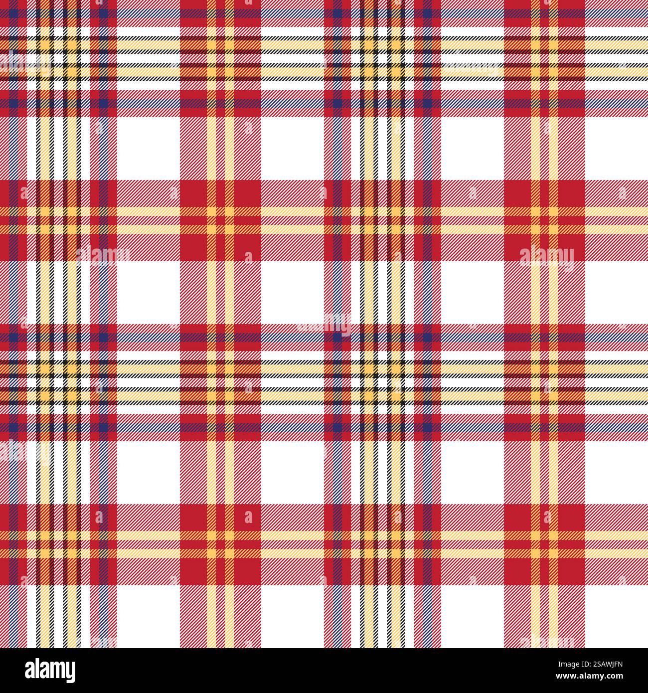 White red check seamless fabric texture. Vector illustration.. White ...