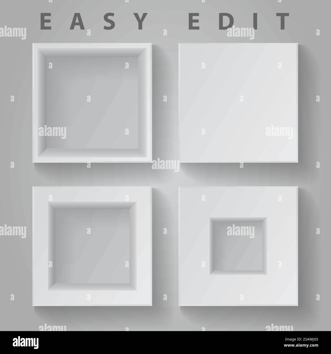 Corrugated cardboard box package Stock Vector Images - Alamy