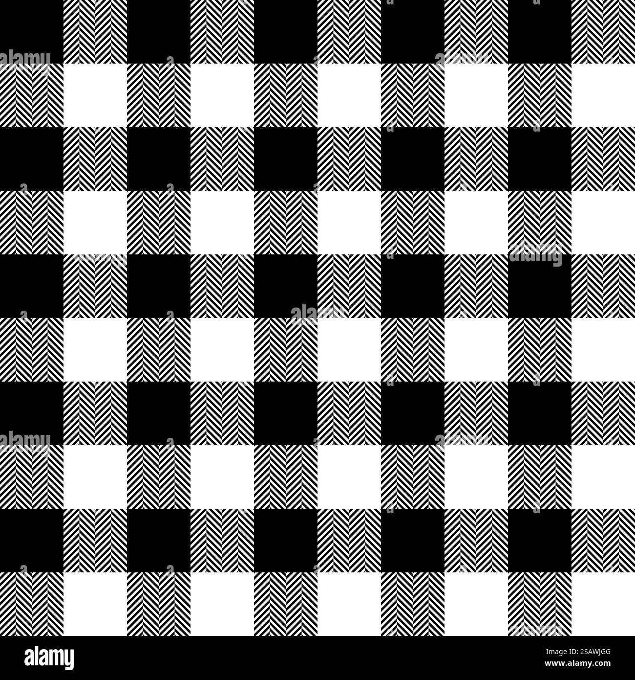 Plaid check pattern black white. Seamless fabric texture. Tartan ...