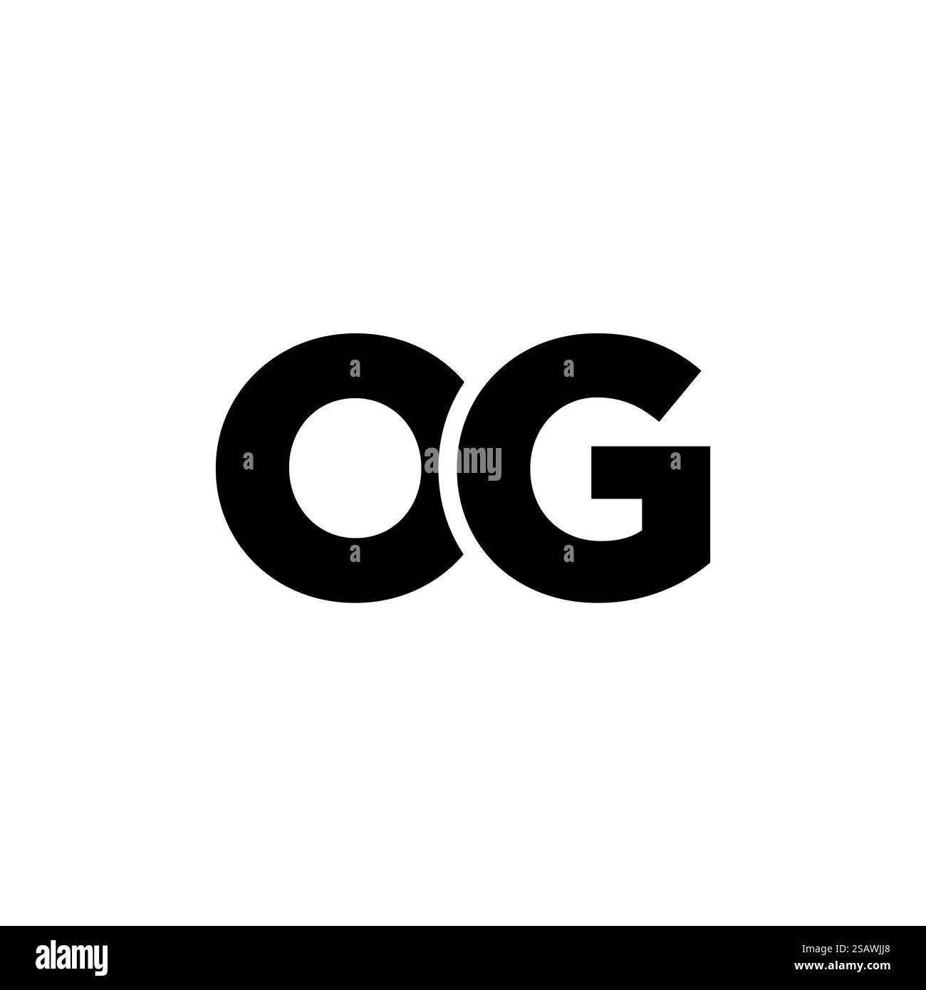 Trendy letter O and G, OG logo design template. Minimal monogram ...