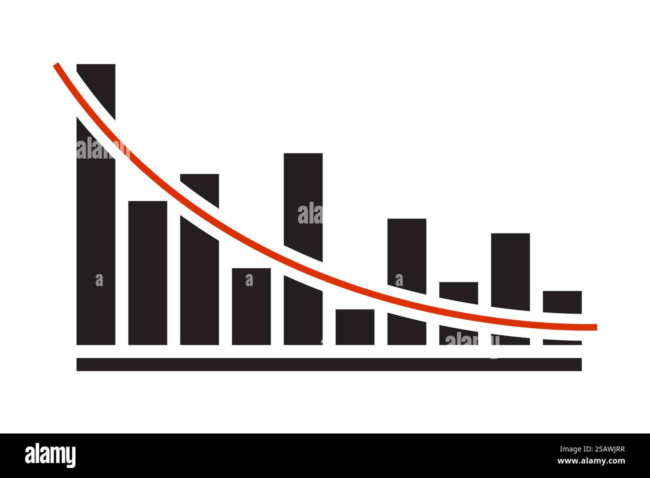 Chart vector icon business symbol. Finance rate diagram sign. Infochart ...