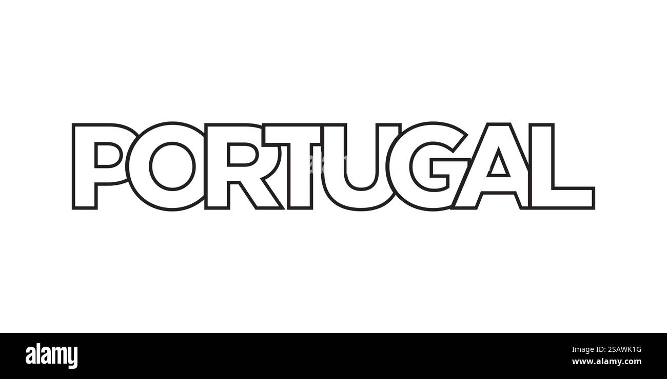 Portugal emblem for print and web. Design features geometric style ...