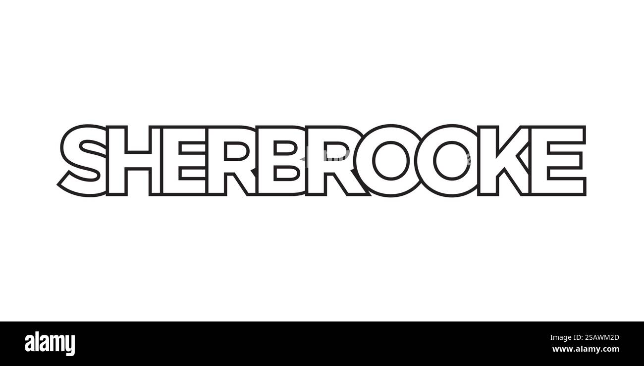 Sherbrooke in the Canada emblem for print and web. Design features ...