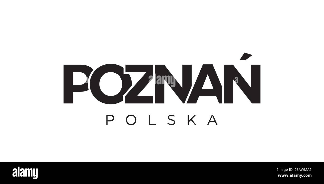 Poznan in the Poland emblem for print and web. Design features ...