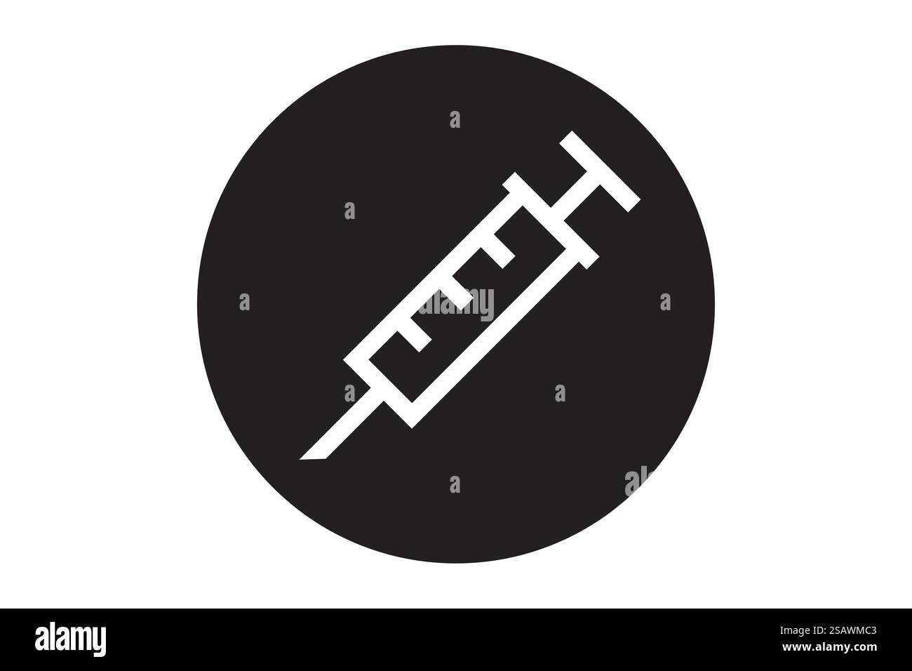 Syringe icon. Medical health injection. Vaccine drug symbol. Medicine ...
