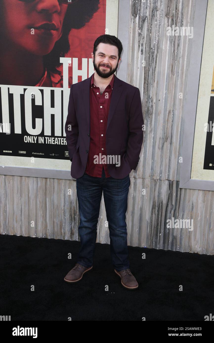 Samm Levine at the New Line Cinema World Premiere of THE KITCHEN, Los ...