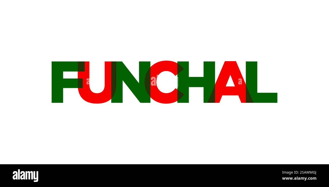 Funchal in the Portugal emblem. The design features a geometric style ...