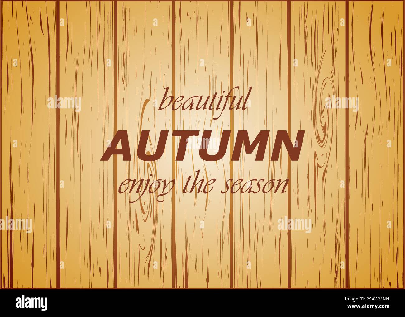 wooden background autumn season vector illustration. wooden background ...