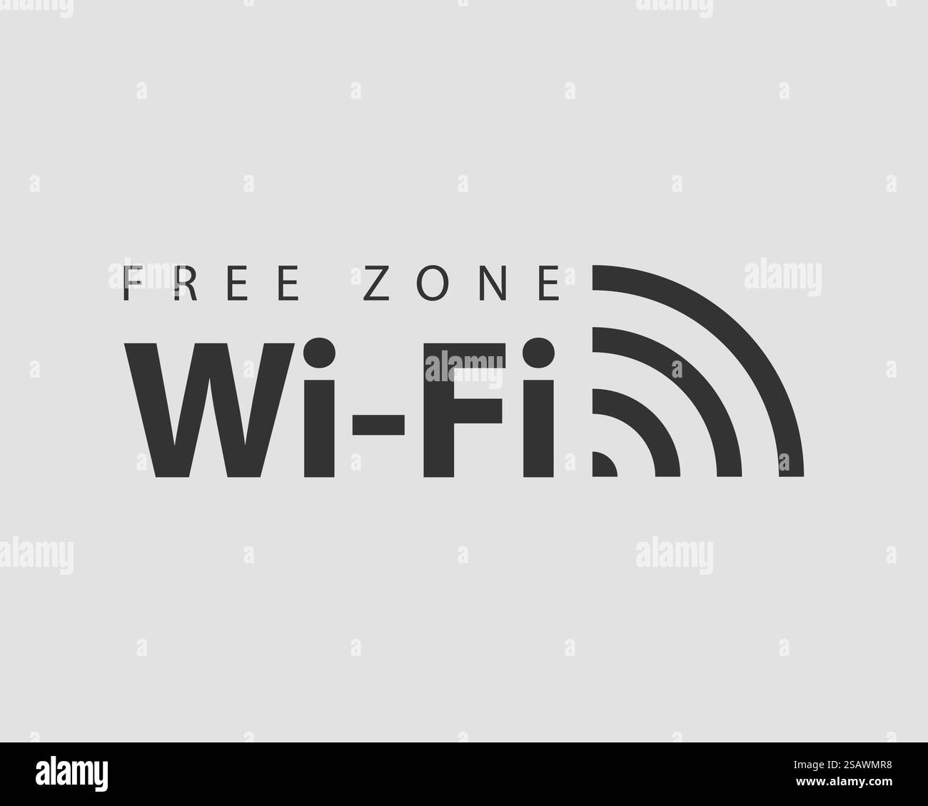 Free wi fi icon. Connection zone wifi vector symbol. Radio waves signal ...