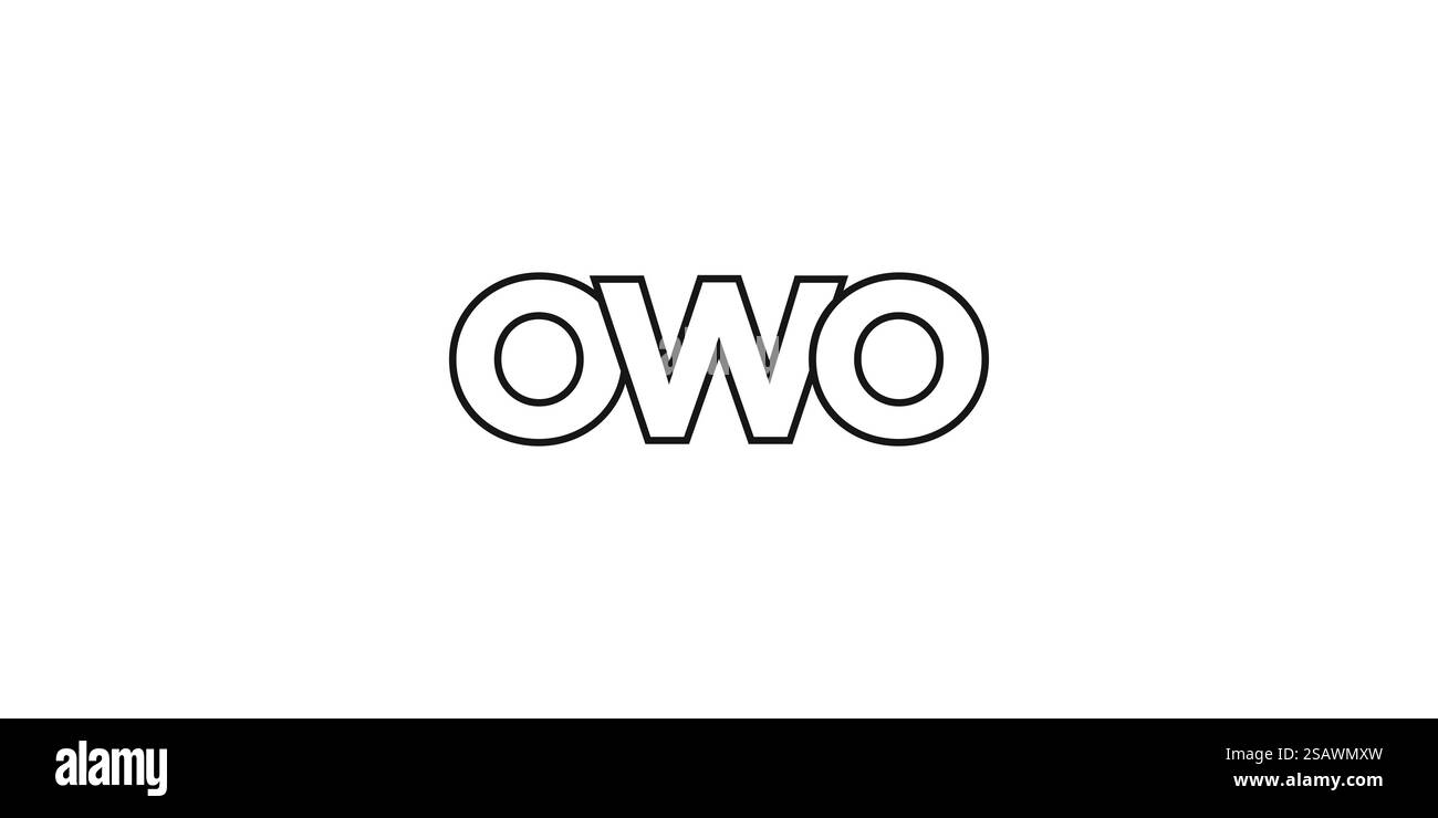 Owo in the Nigeria emblem for print and web. Design features geometric ...
