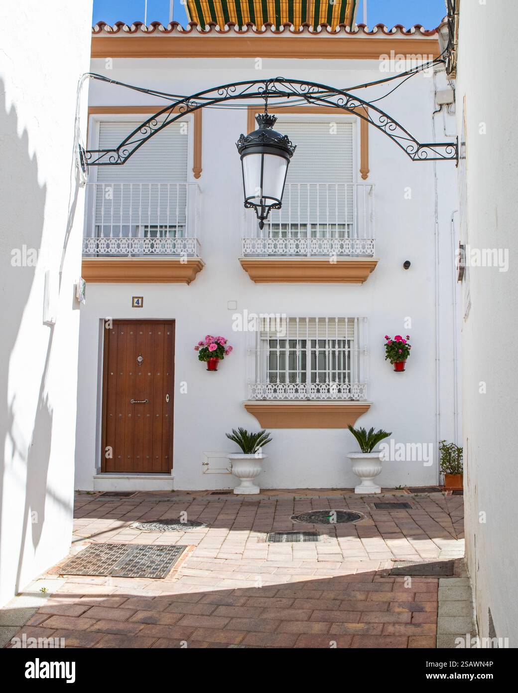 A beautiful and traditional view in Benalmadena Pueblo - the old town ...