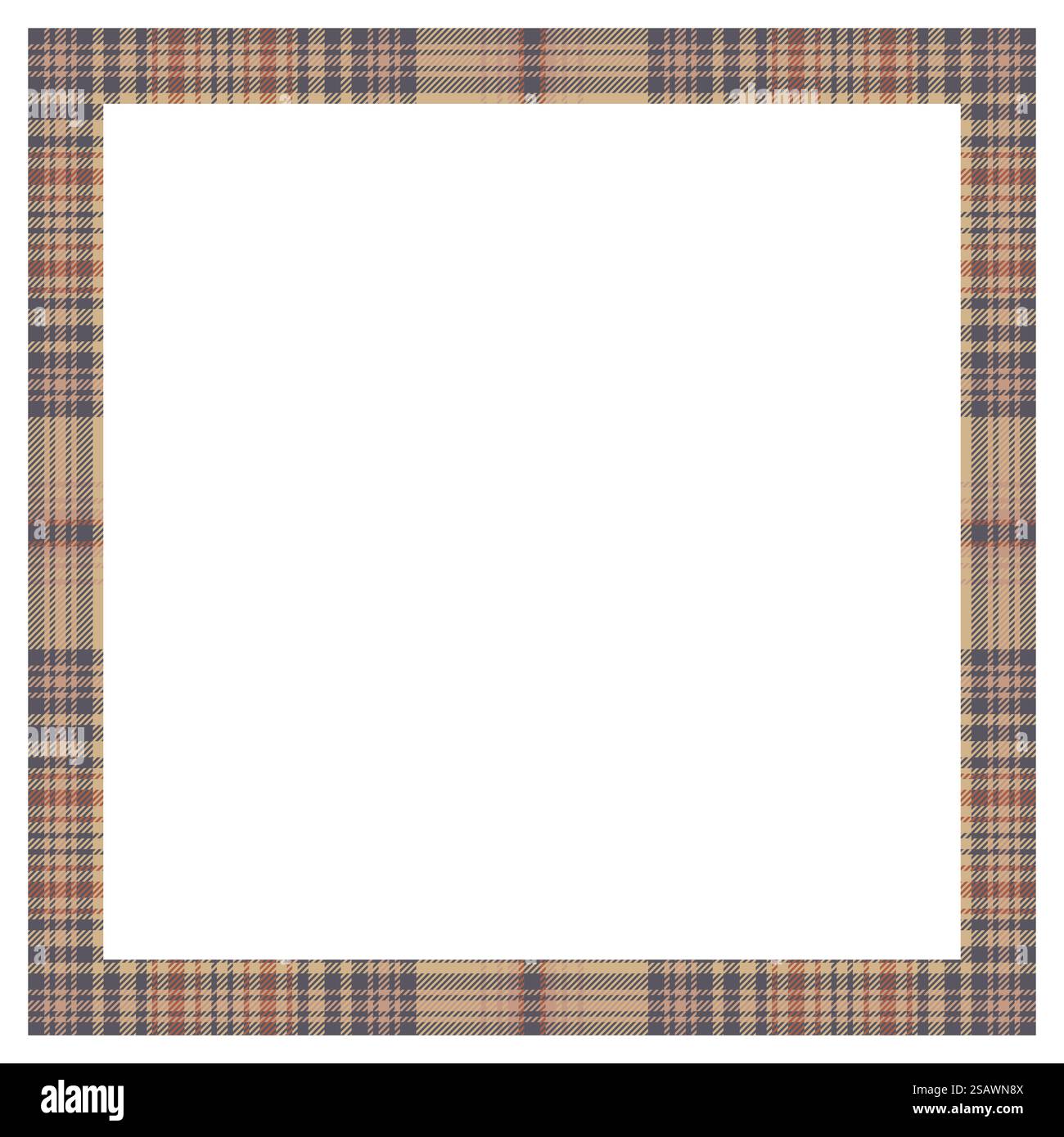 Border frame vector vintage background. Plaid pattern fabric texture ...