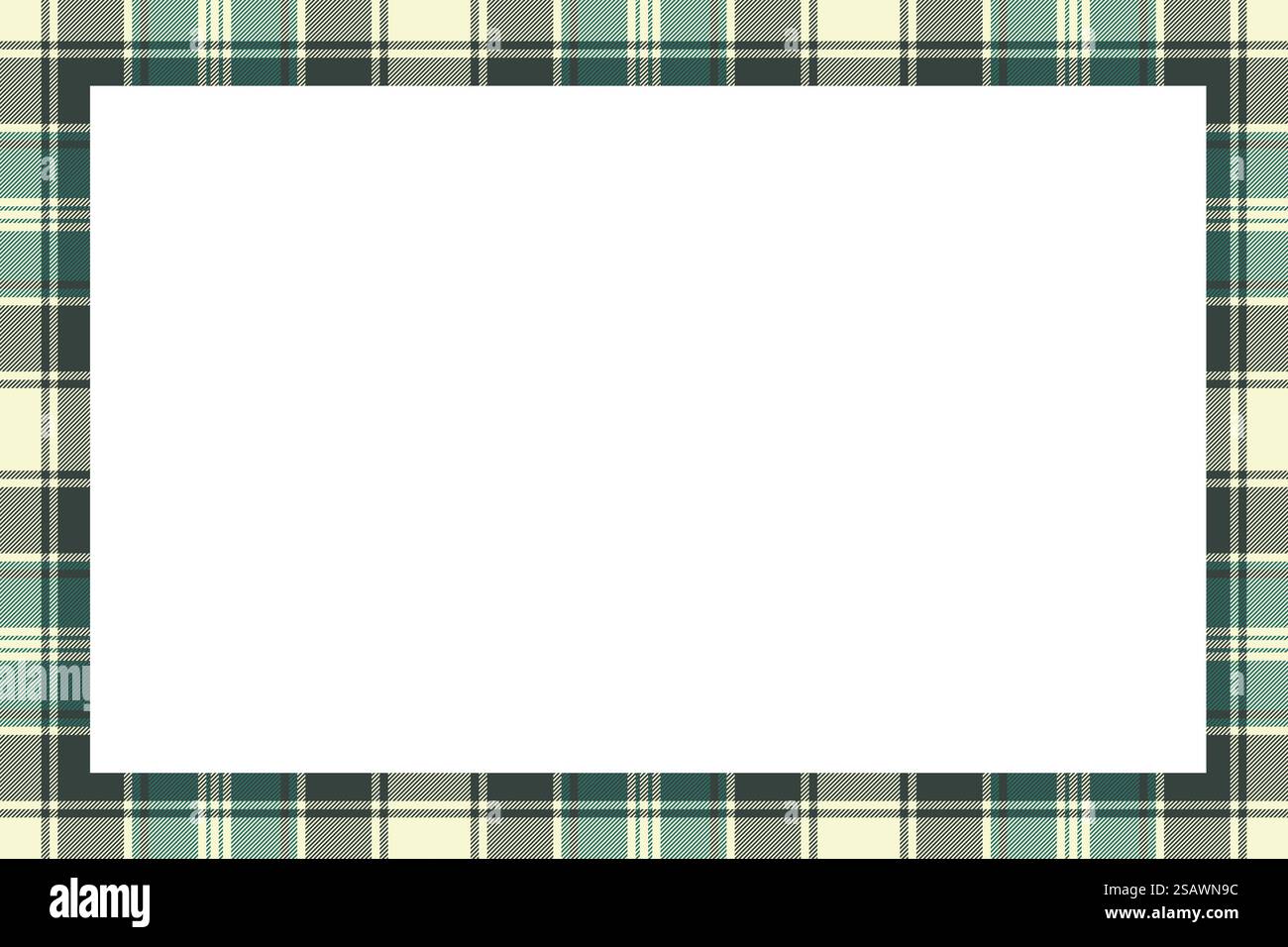 Border frame vector vintage background. Plaid pattern fabric texture ...