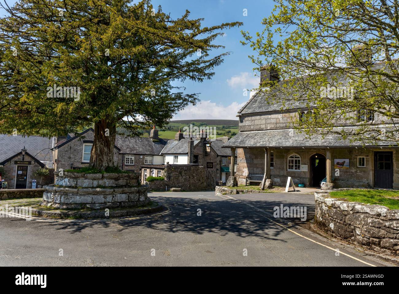 Widecombe in the Moor; Devon; UK Stock Photo - Alamy