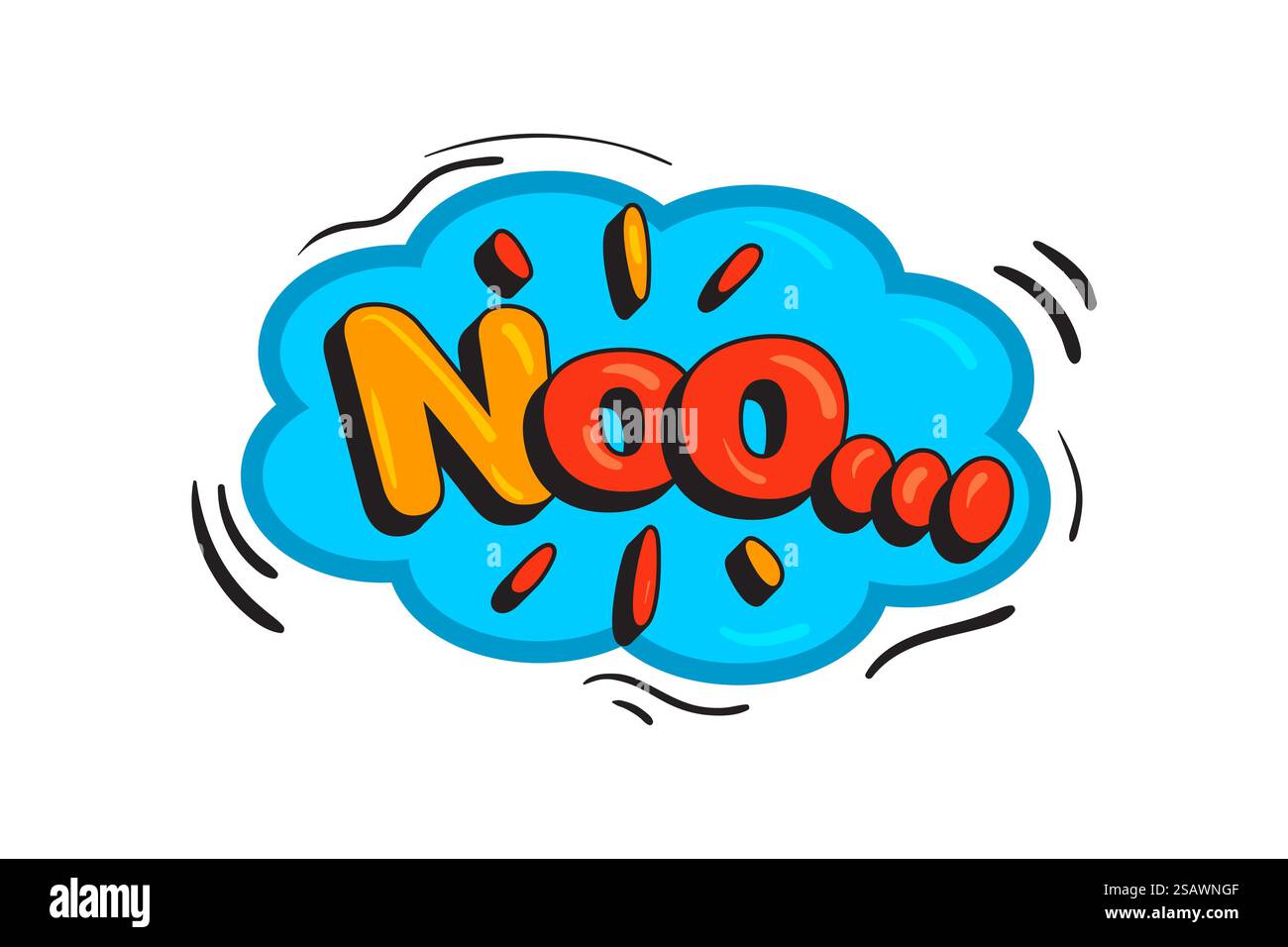 Comic style vector cool sticker. Bubble label, speech sticker with word ...