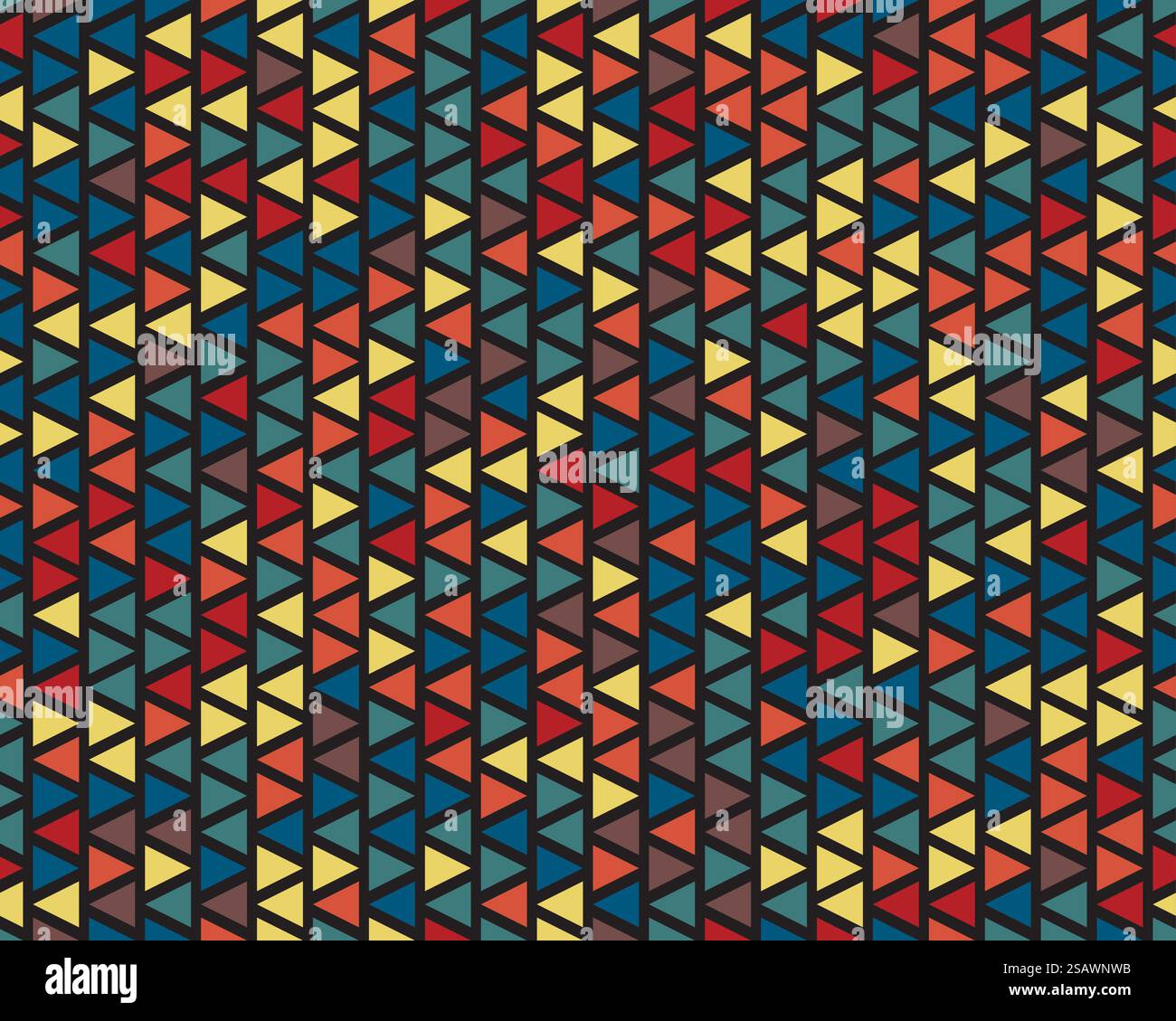 Color triangles seamless pattern modern style vector Stock Vector Image ...