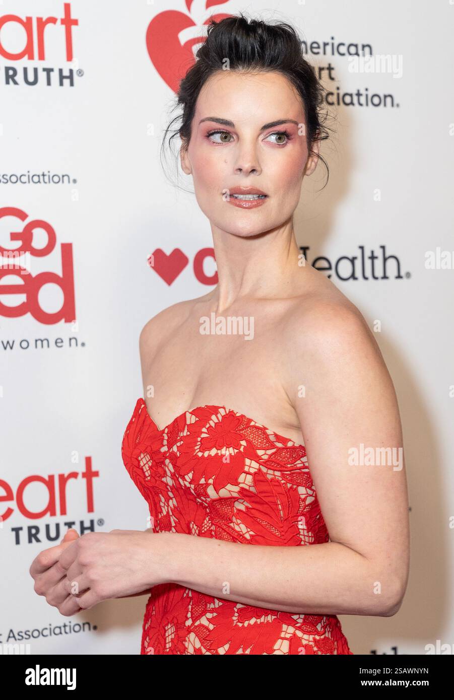 New York, NY, 30 January 2025: Jaimie Alexander wearing dress by ...
