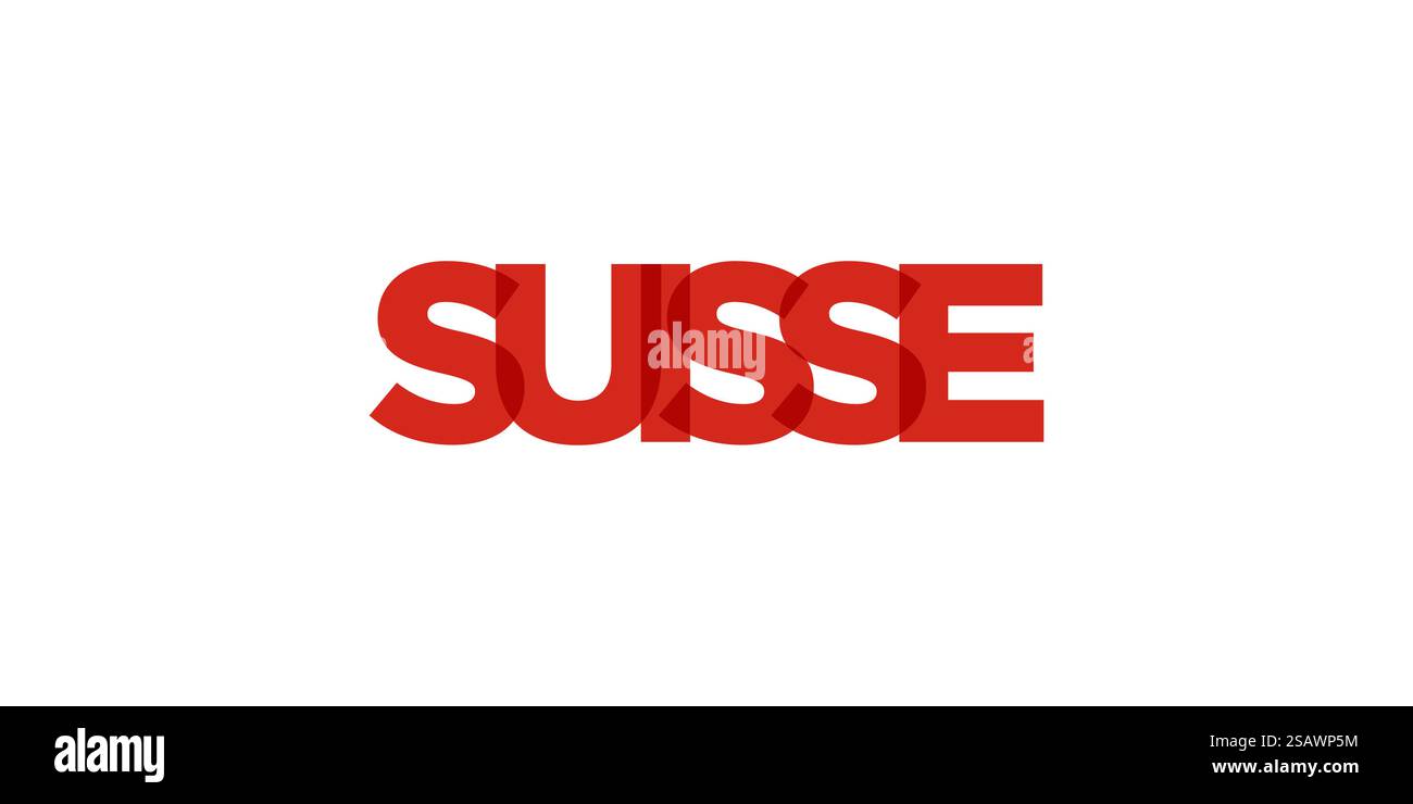 Switzerland emblem for print and web. Design features geometric style, vector illustration with ...