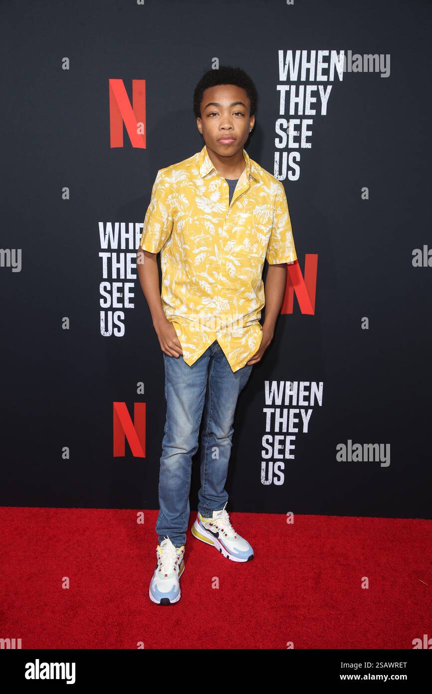 Asante Blackk at the "When They See Us" FYC screening at Paramount ...
