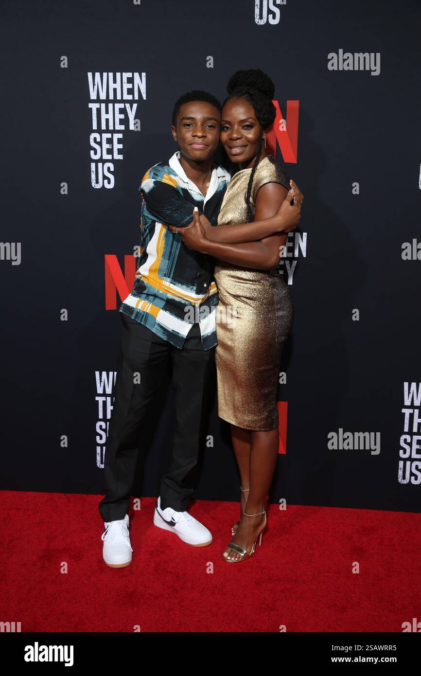 Caleel Harris and Marsha Stephanie Blake at the "When They See Us" FYC ...