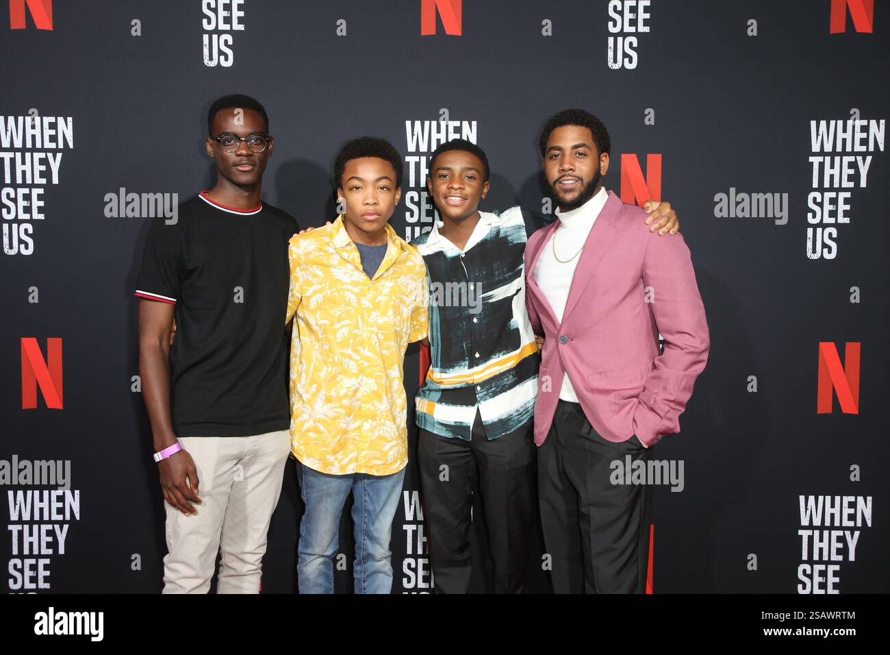 Ethan Herisse, Asante Blackk, Caleel Harris and Jharrel Jerome at the ...