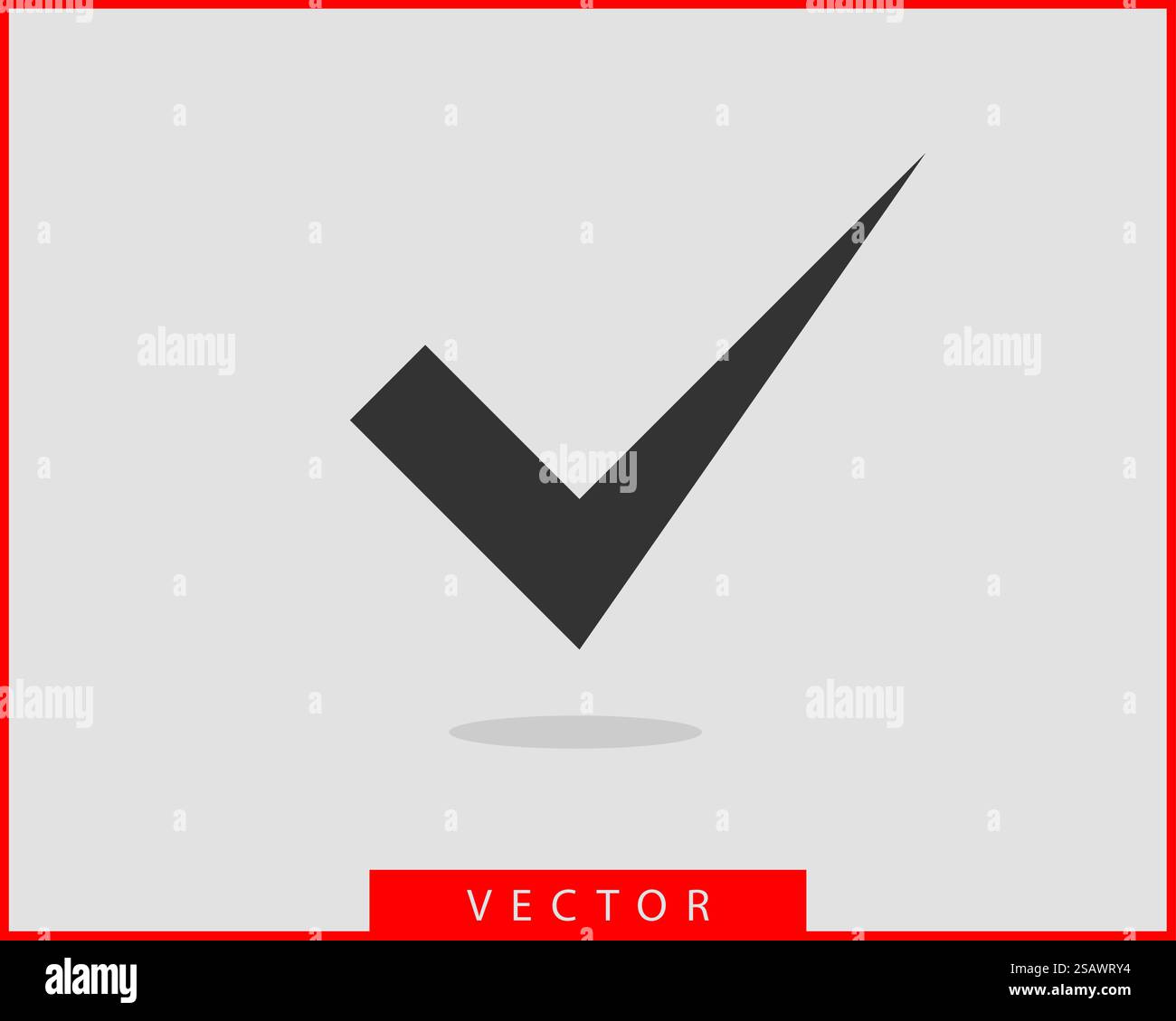 Check mark icon vector symbol design element Stock Vector Image & Art ...