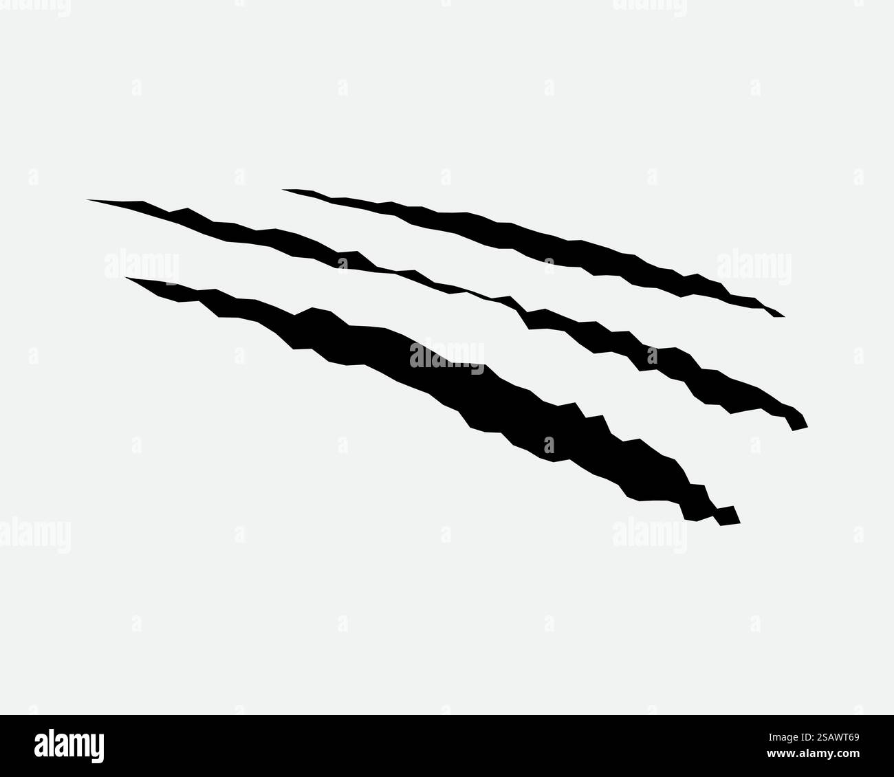 Claws scratches, animal monster mark design element, tattoo and decor ...