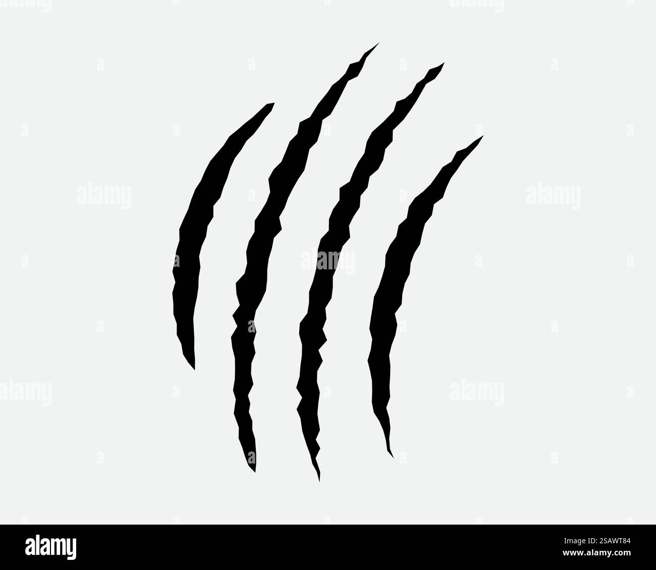 Claws scratches, animal monster mark design element, tattoo and decor ...