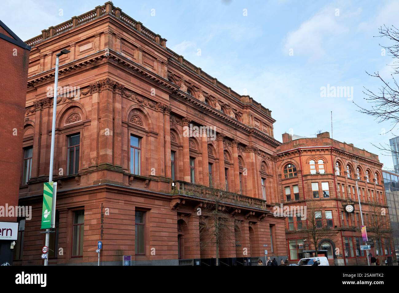 belfast central library and the belfast telegraph building on royal ...