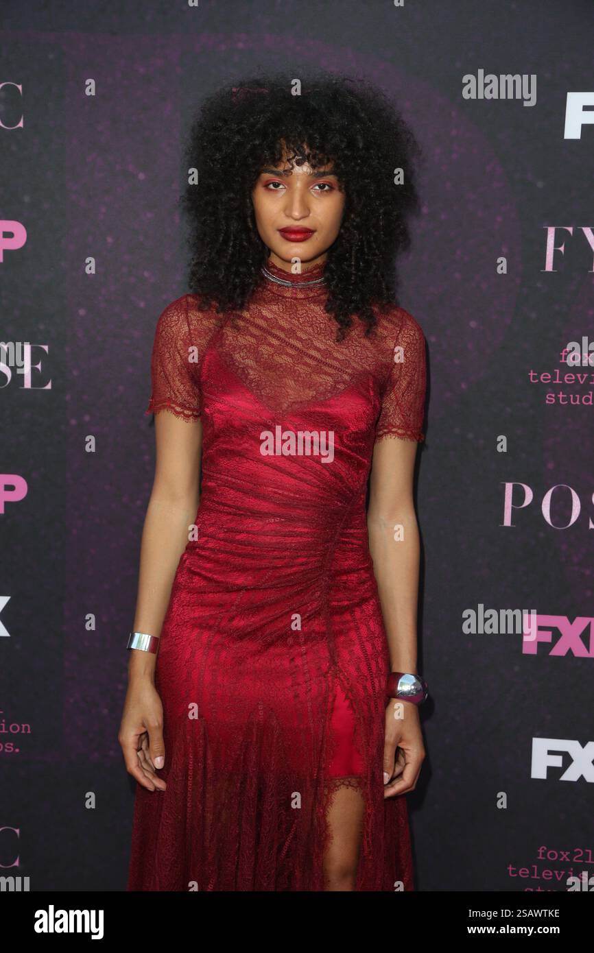 Indya Moore at the 'Pose' TV show screening, Arrivals, Pacific Design ...